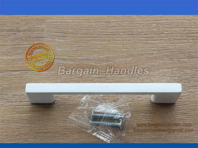 160mm Matte White kitchen door handle Slimline Handle D-Square