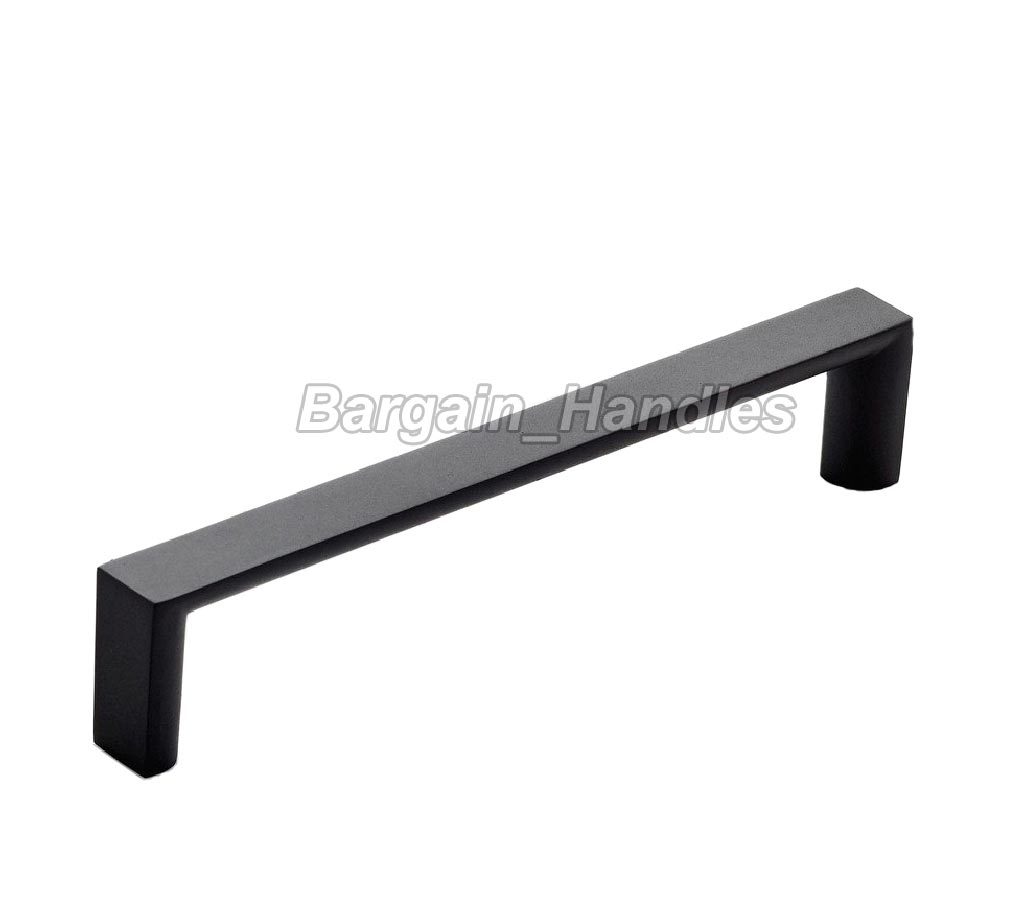 224mm Matte Black D-Square pulls Kitchen Cabinet door handles